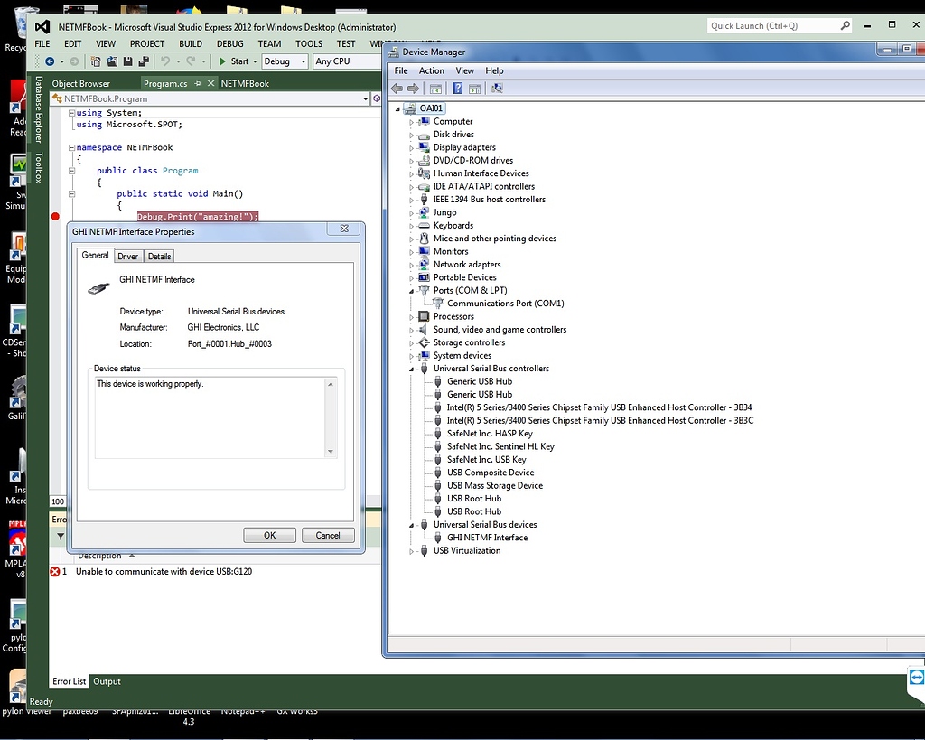 Cobra->Connect Problem - NETMF & Gadgeteer - GHI Electronics' Forums
