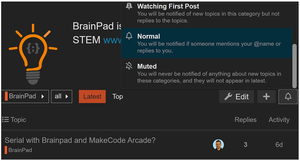 How to only see the BrainPad topics - BrainPad - GHI Electronics' Forums