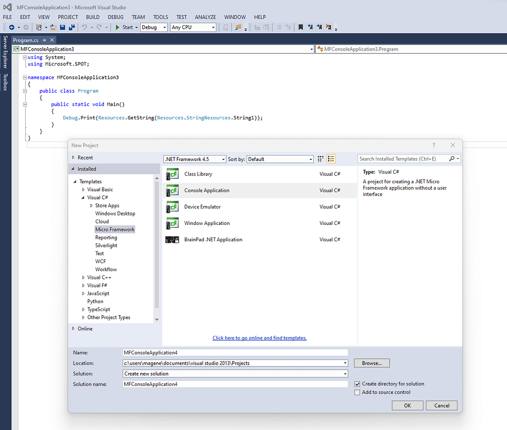 Error 0x80131700 - NETMF & Gadgeteer - GHI Electronics' Forums
