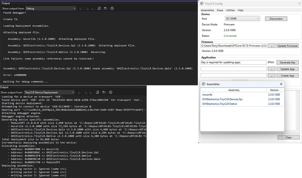 Assembly deployment issue - TinyCLR OS - GHI Electronics' Forums