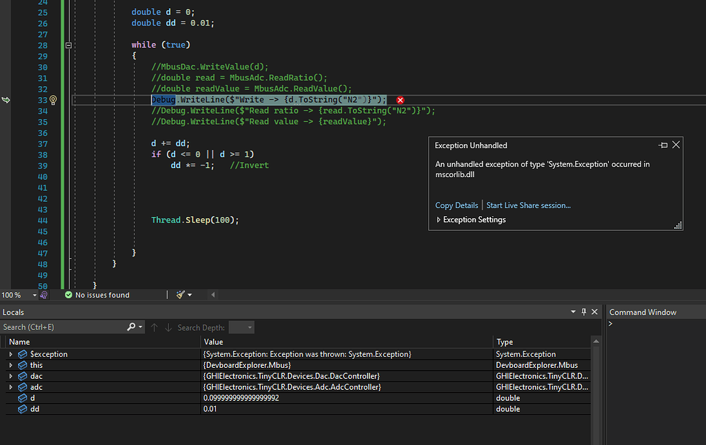 ToString("N2") throws exception - TinyCLR OS - GHI Electronics' Forums