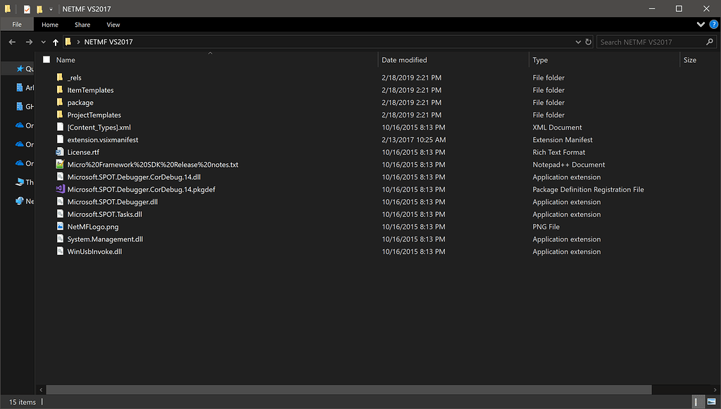 Using NETMF in VS2017 - Tech Talk - GHI Electronics' Forums