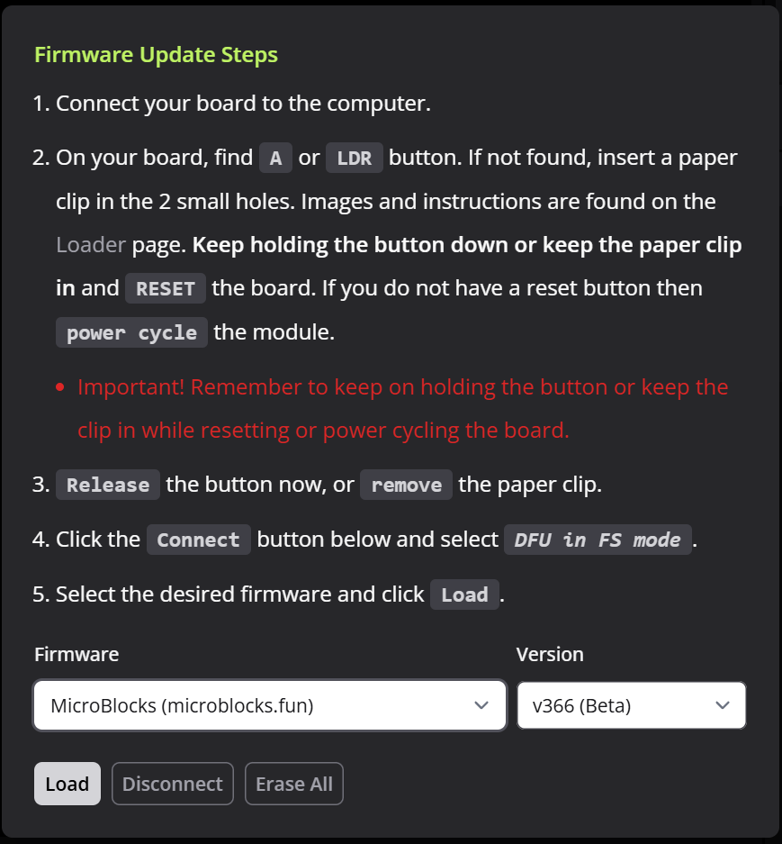 Unable to update Ghizzy Firmware - DUELink - GHI Electronics' Forums